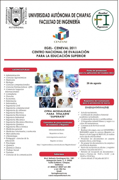 Brinda UNACH oportunidad de titulación vía CENEVAL a sus egresados